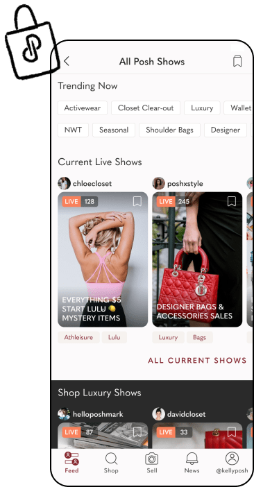 Live Shopping & Selling on Poshmark